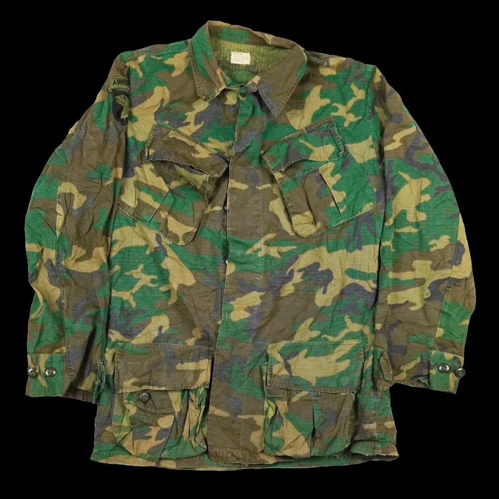 USGI ERDL 6th Pattern Jungle Fatigue Shirt - Small Long