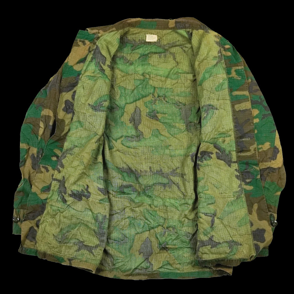 USGI ERDL 6th Pattern Jungle Fatigue Shirt - Small Long
