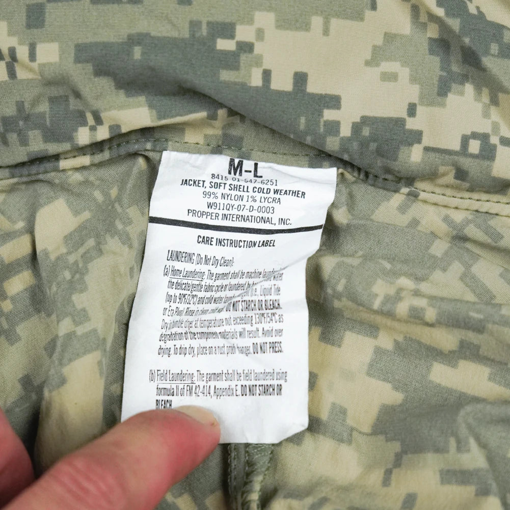 USGI ECWCS GEN III ACU Soft Shell Jacket - Medium Long