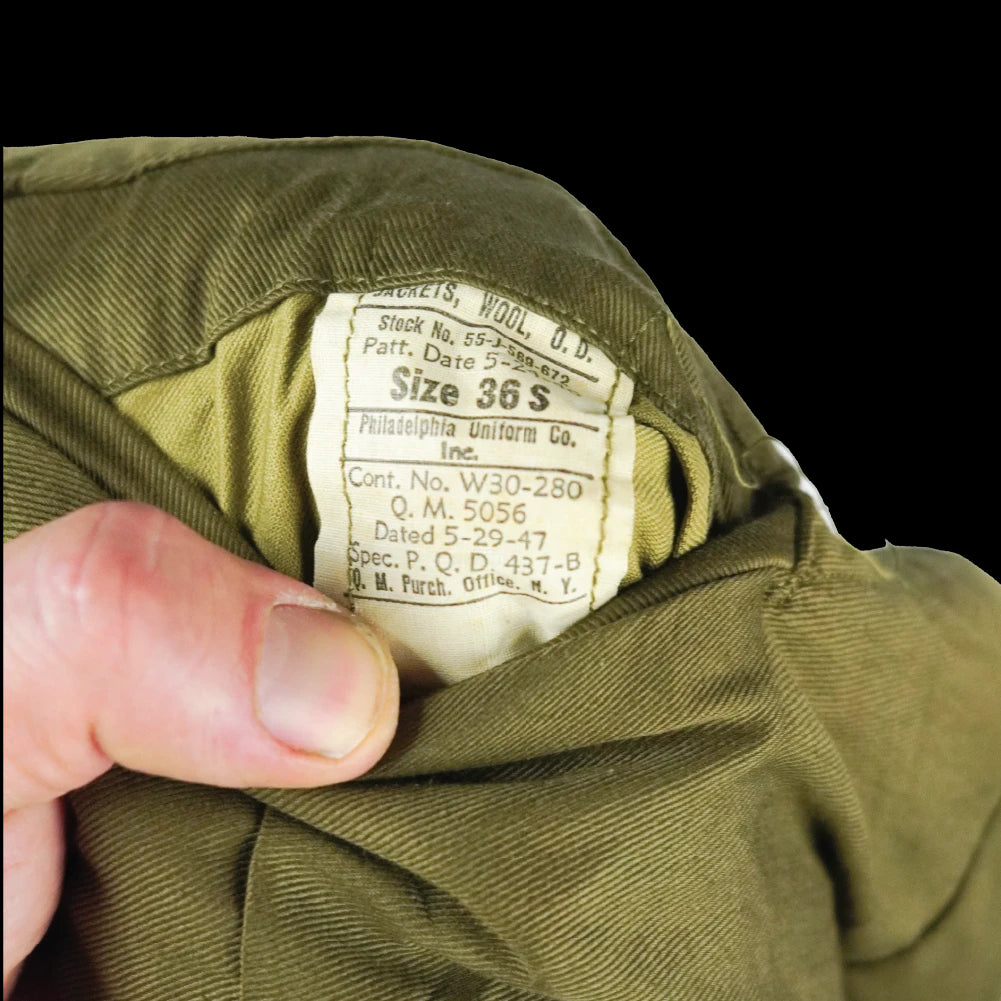 USGI M-1946 Wool Ike Jacket - 36S