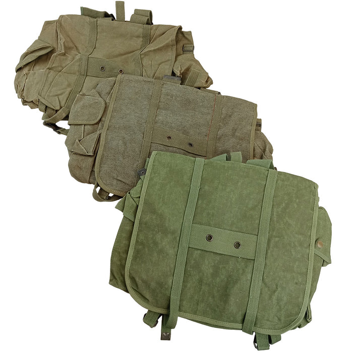 Belgian Olive Canvas Rucksack