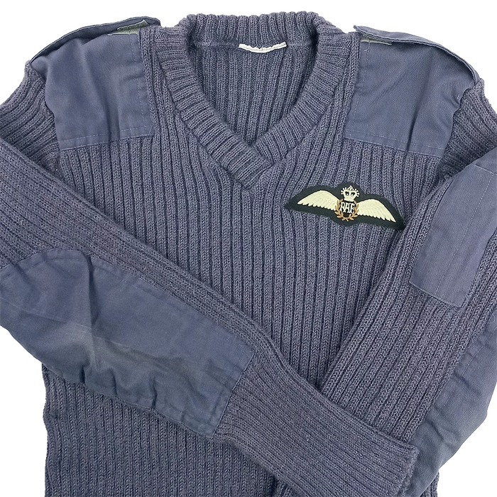 British RAF V-Neck Wool Jersey
