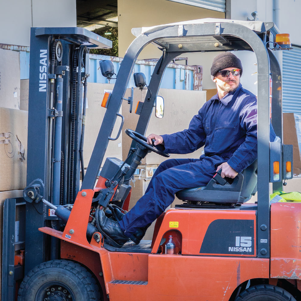 German Navy Blue Work Overalls - Value Grade