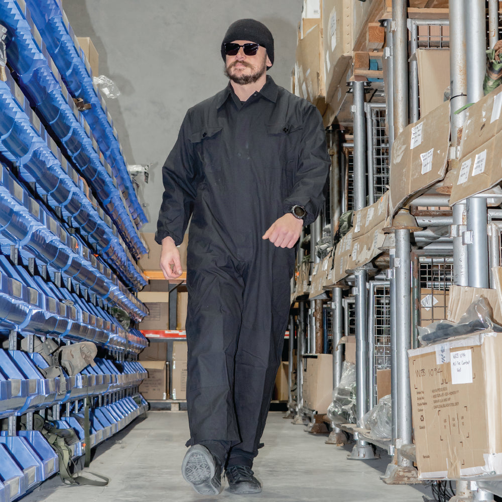 East German Black Work Overalls