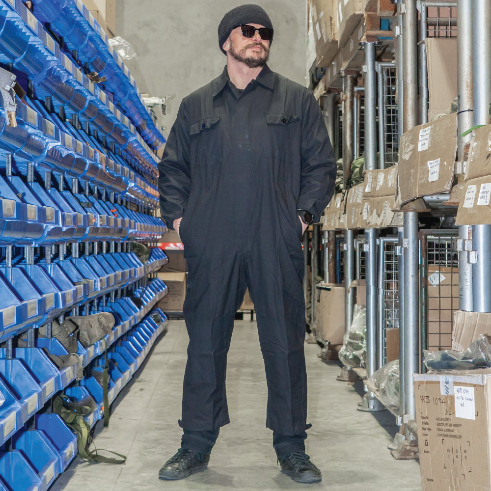 East German Black Work Overalls