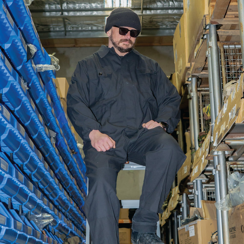 East German Black Work Overalls