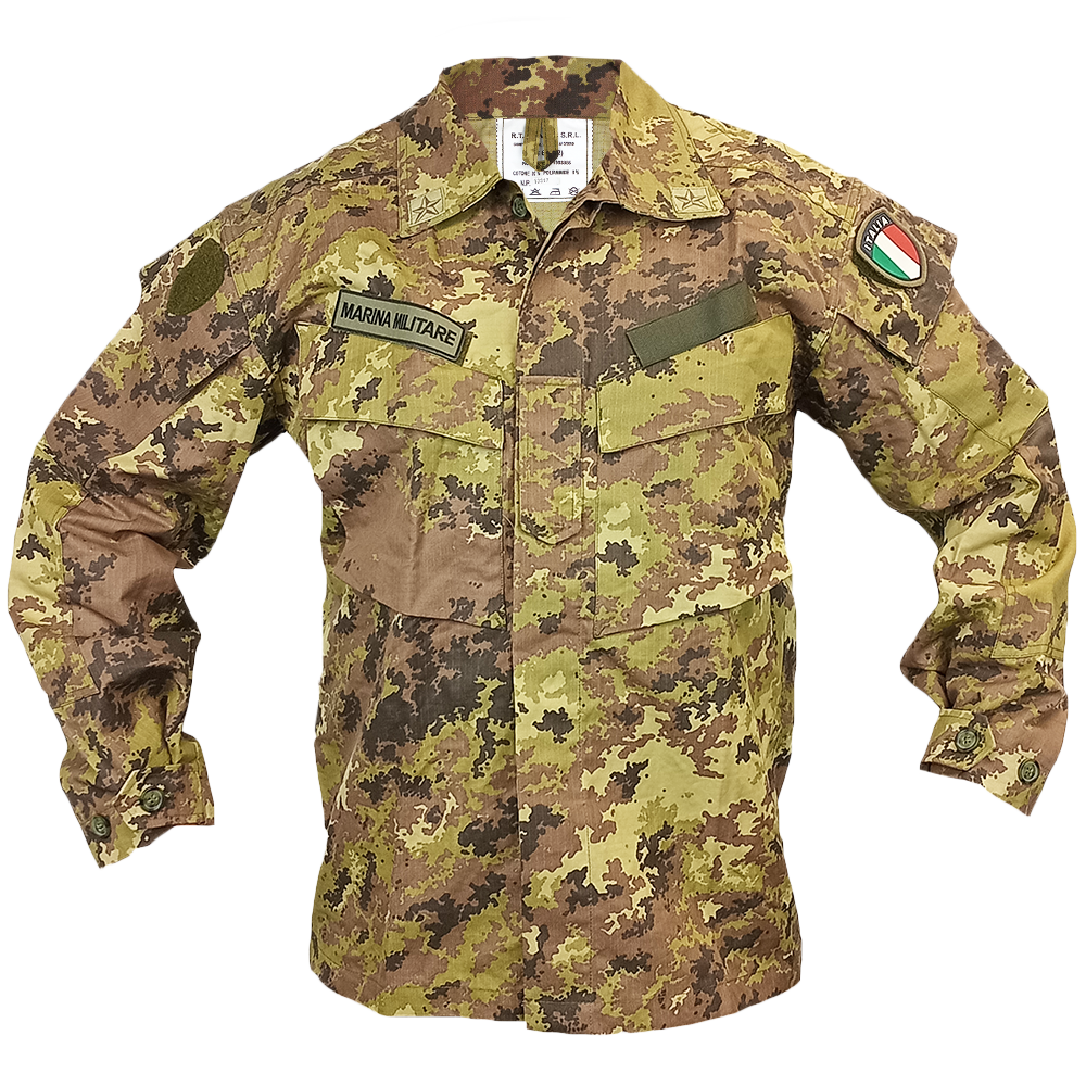 Italian Army Vegetato Field Shirt - New