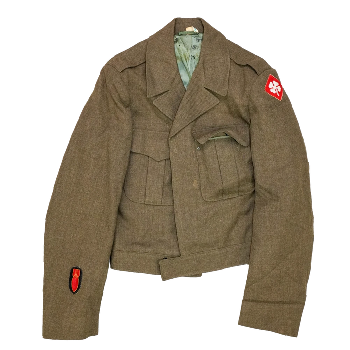 US Army M-1950 Wool Ike Jacket and Cap - 38L, Medium