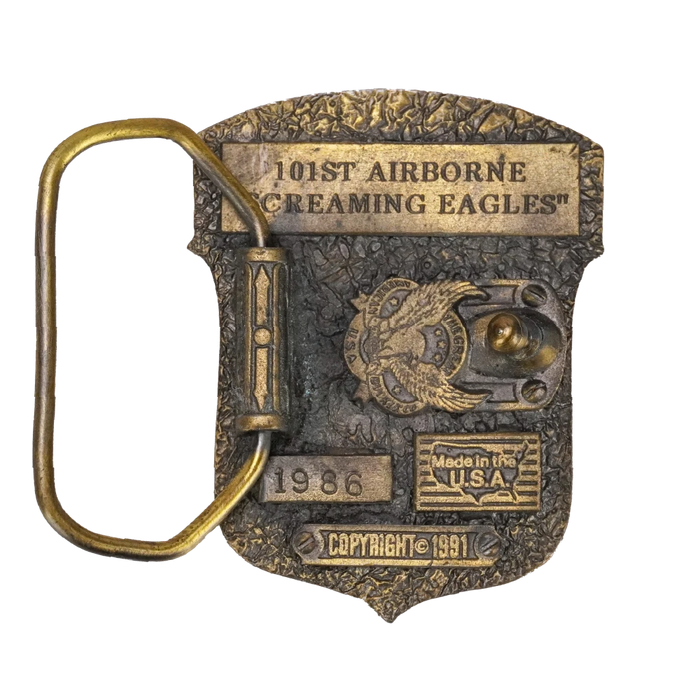 US Made 101st Airborne Belt Buckle, Item 1