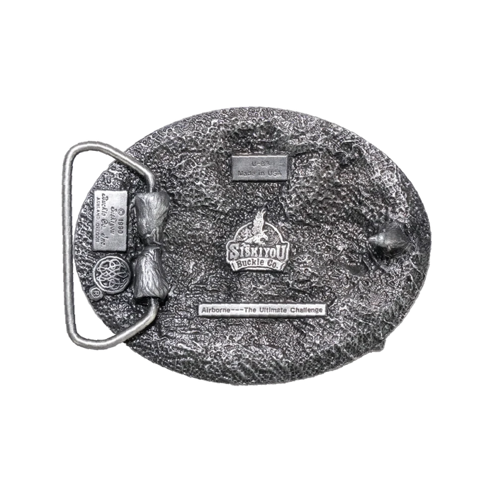 US Made Airborne Belt Buckle, Item 1