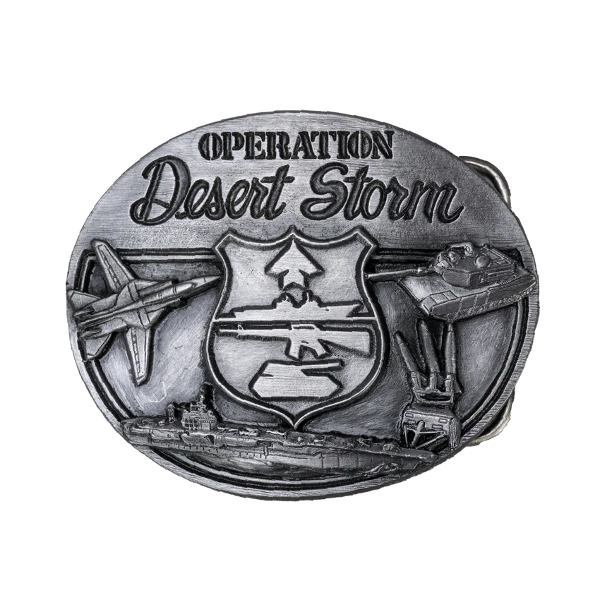 US Made Operation Desert Storm Belt Buckle, Item 1