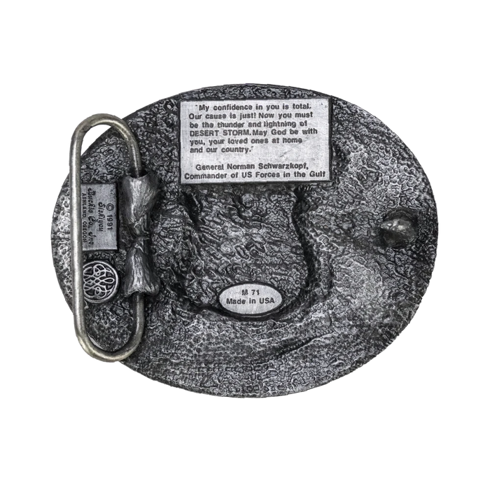 US Made Operation Desert Storm Belt Buckle, Item 2