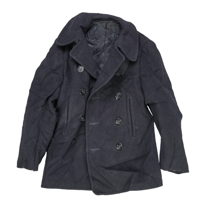 US Navy WW2 Wool Pea Coat - 34R, XSmall
