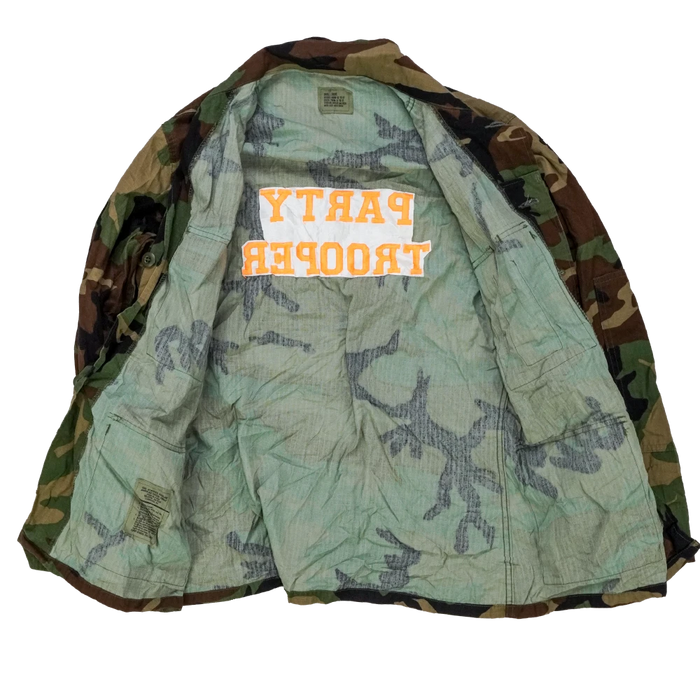 USGI Woodland Ripstop "Party Trooper" BDU Shirt - Small Short
