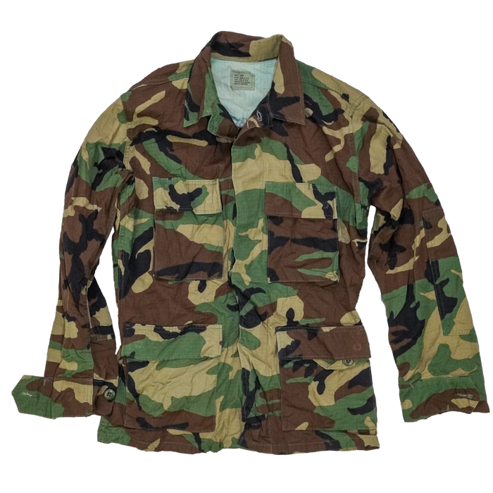 USGI Woodland Ripstop "Party Trooper" BDU Shirt - Small Short