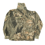 Vintage 90's Mossy Oak Mock Neck Shirt by Sasquatch - USA Made - L