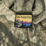Vintage 90's Mossy Oak Mock Neck Shirt by Sasquatch - USA Made - L