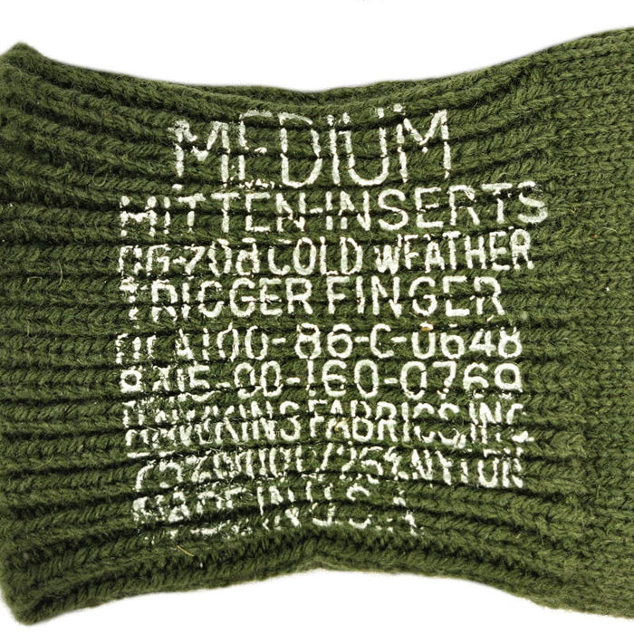 USGI Wool Trigger Finger Mitten Liners